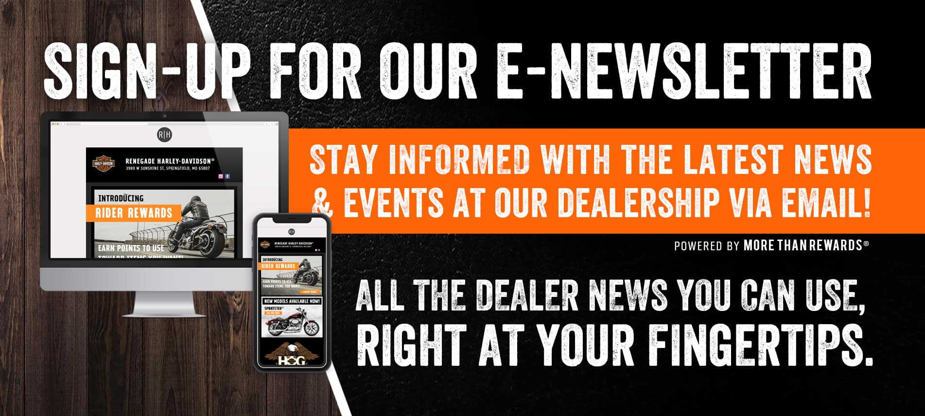 Email Club | Teddy Morse's Renegade Harley-Davidson® | Springfield Missouri